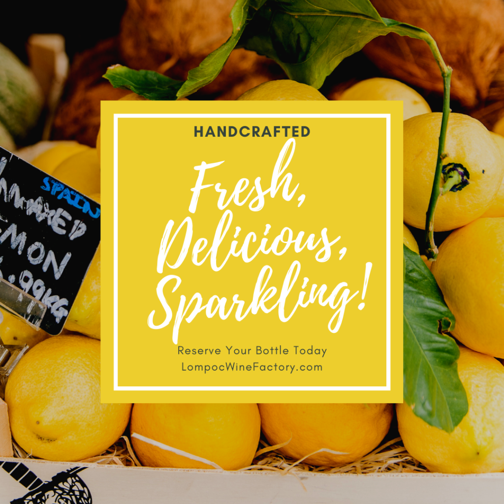 Sparkling Lemon Wine - Winery | Custom Crush | Case Storage